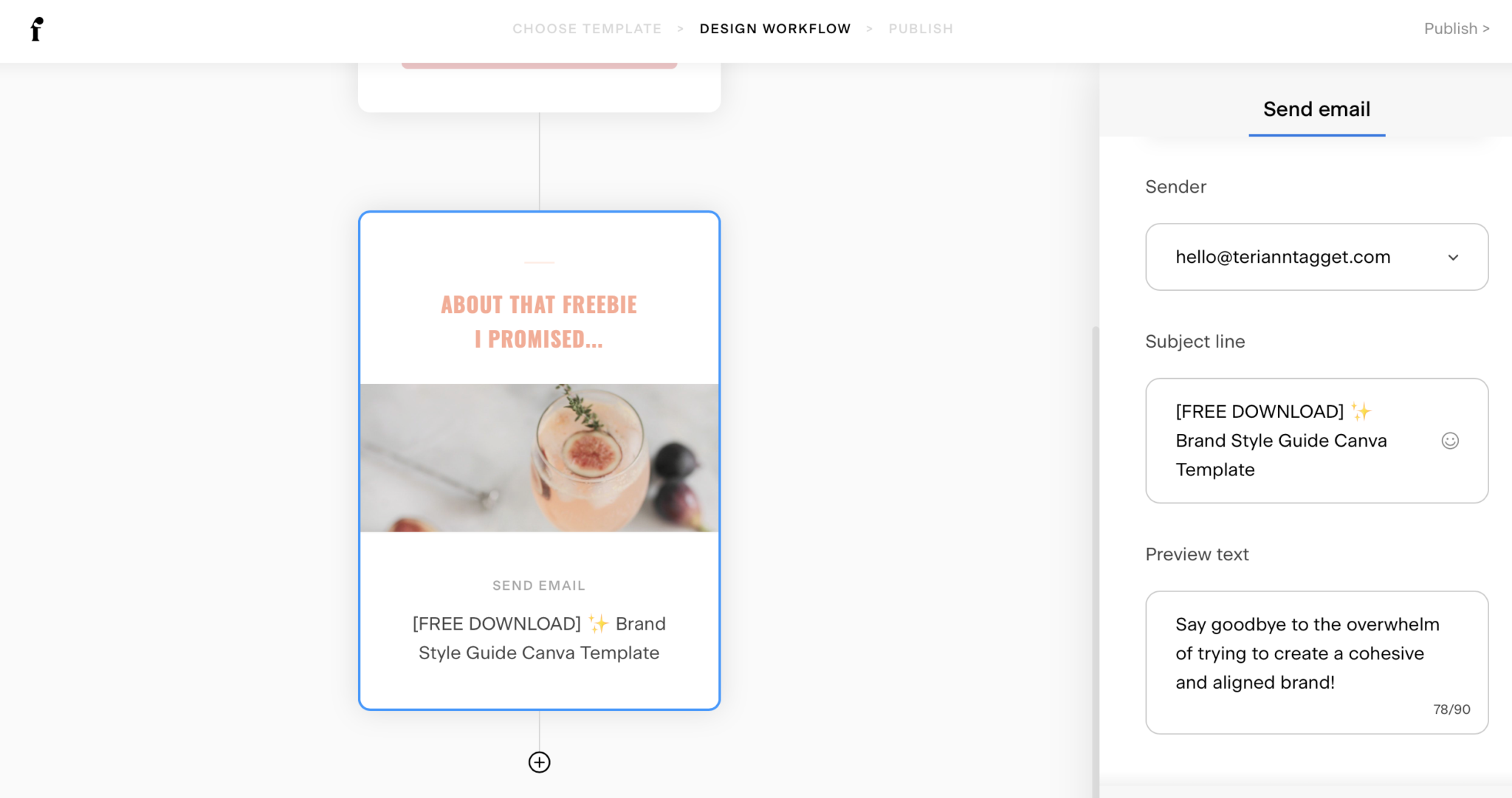 Creating A Flodesk Workflow To Deliver A Freebie - Teri-Ann Tagget