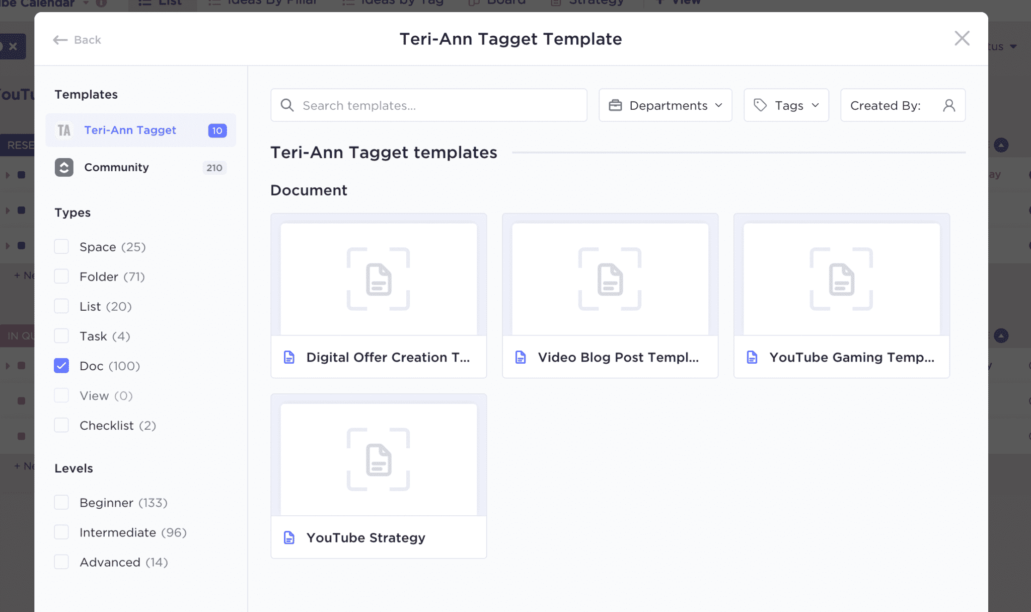 How To Create, Update & Use Templates in ClickUp